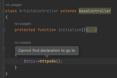 PhpStorm Ctrl+鼠标点击不能跳转到方法或者类的定义的问题探究与解决 - 海涛贝塔